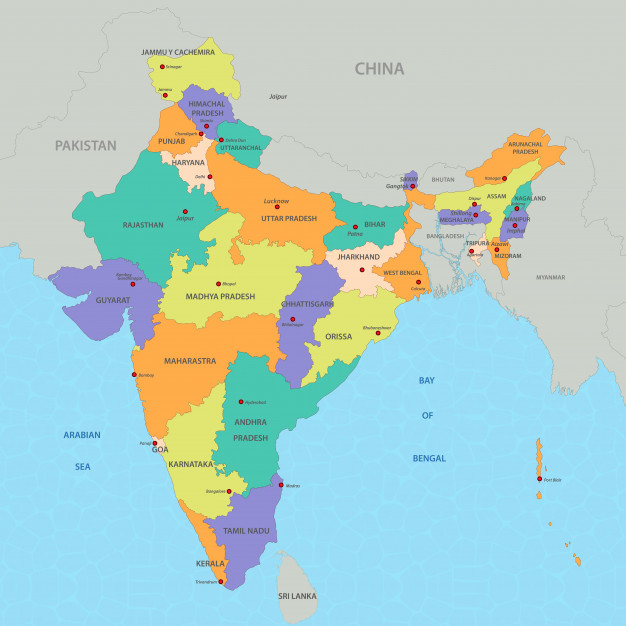 Grote Indiase Woestijnkaart Kaarten En Gidsen Van India
